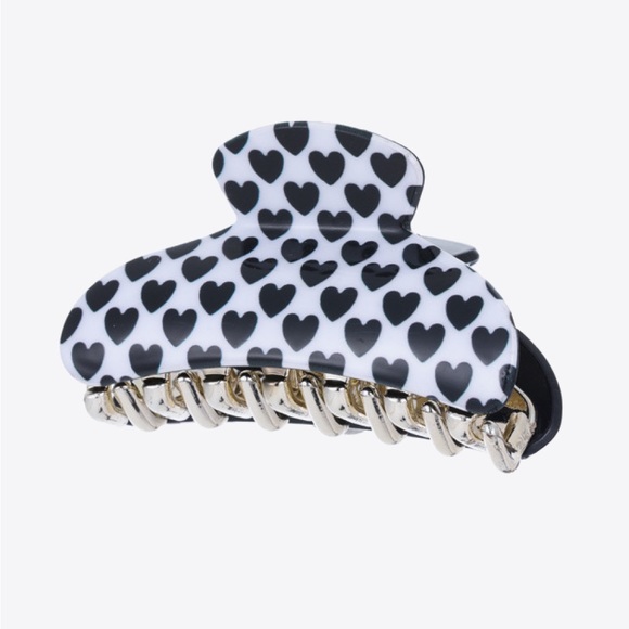 Accessories | Heart Print Claw Clip | Poshmark